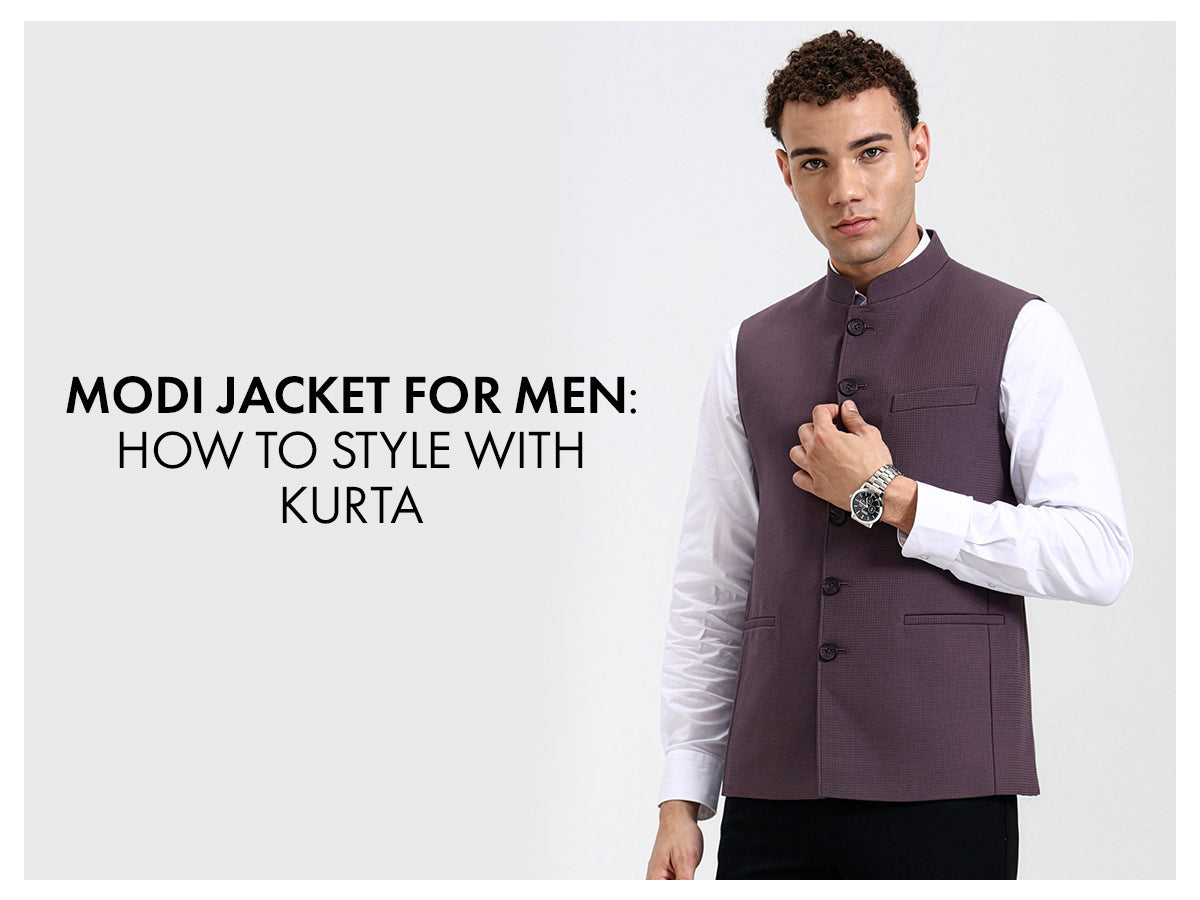 Modi Jacket for Men: Timeless Ethnic Style & Styling Guide | JadeBlue