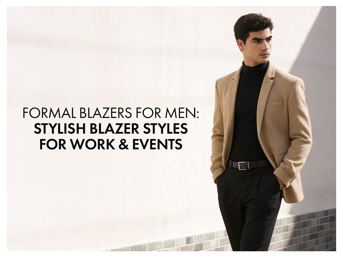 Formal Blazer for Men: Styles for Work & Events Explained – JadeBlue