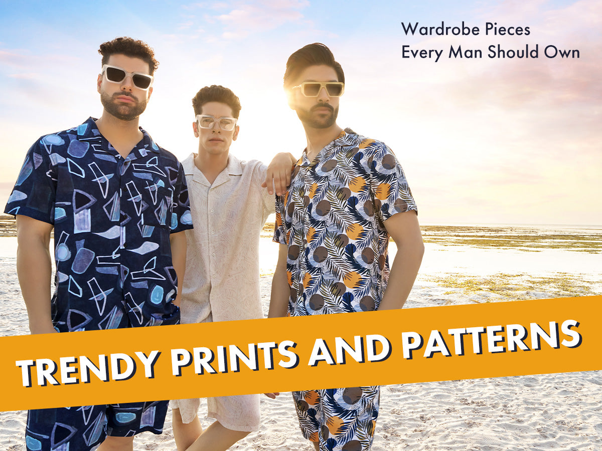 Trendy Prints & Patterns: Must-Have Wardrobe Pieces for Men – JadeBlue