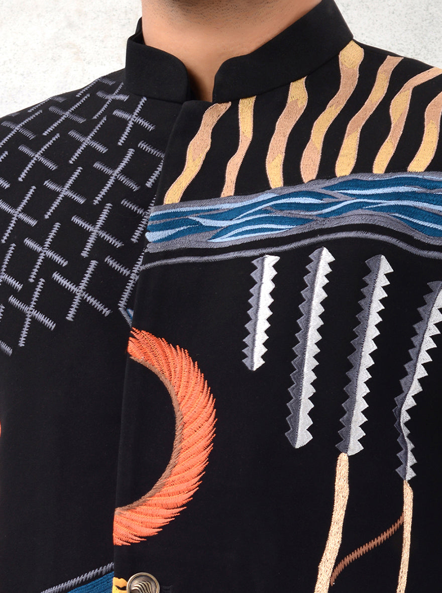 TULA Imported Embroidered Jodhpuri Suit for Men | Stylish Black ...