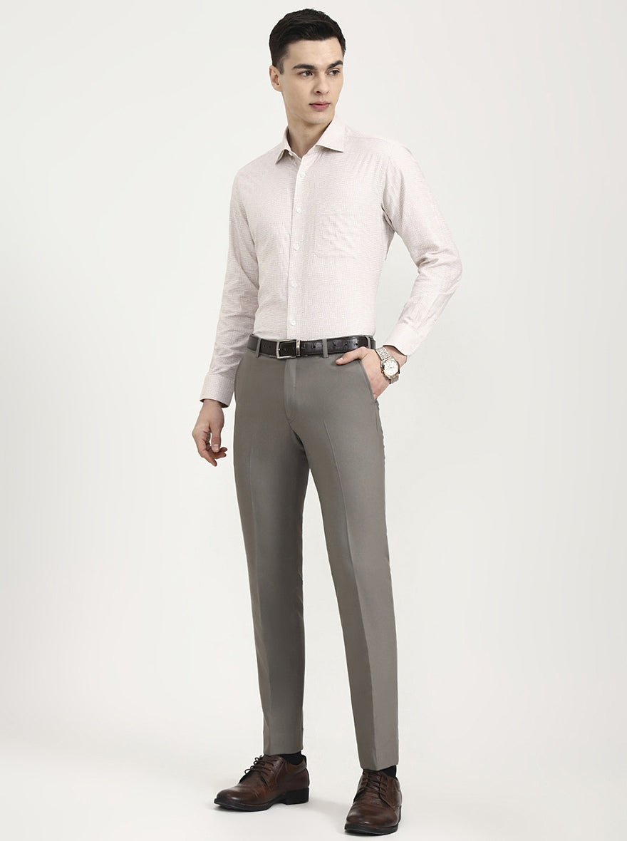 Metal Pista Terry Rayon Formal Trouser | Solid Pattern | Men's Elegant ...