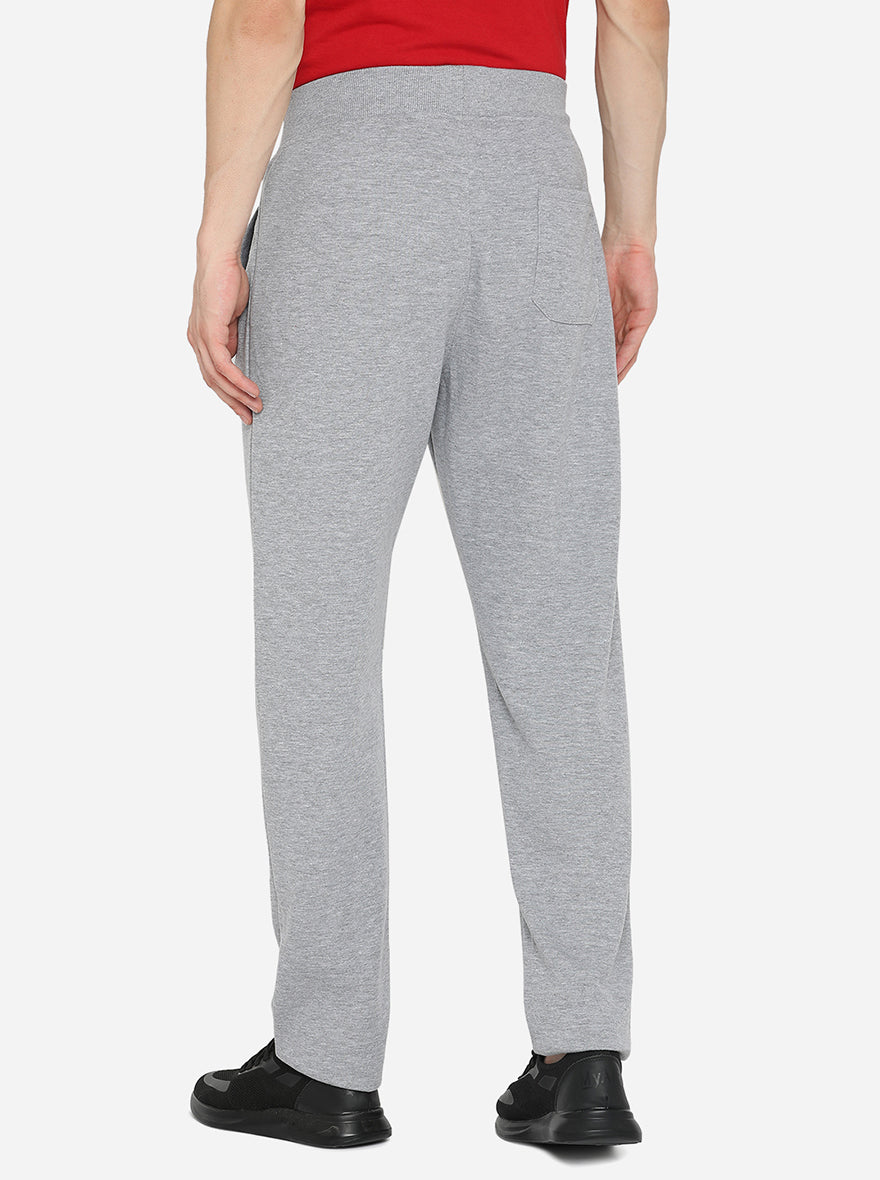 Grey Melange Track Pant for Men - Solid & 100% Cotton Regular Fit ...