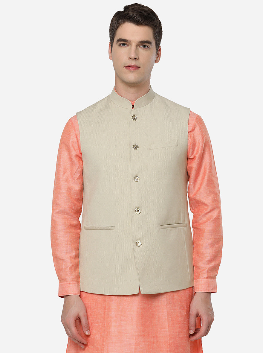 Buy Modi Jacket for Men - Light Orange Modi Jacket Online In India ...