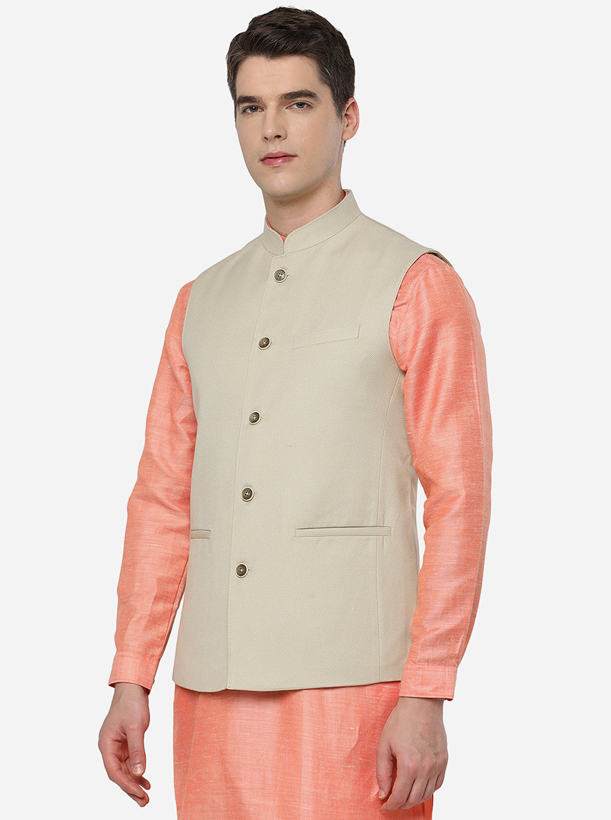 Buy Modi Jacket for Men - Light Orange Modi Jacket Online In India ...