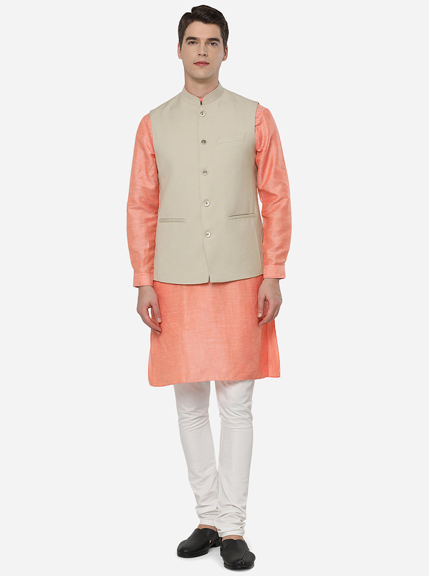 Buy Modi Jacket for Men - Light Orange Modi Jacket Online In India ...